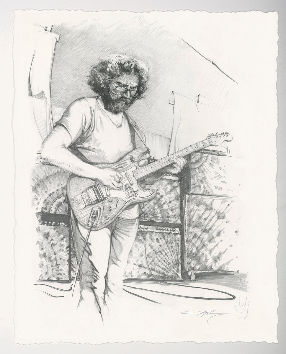"Alligator" Jerry Garcia - Graphite Edition – Masthay Studios